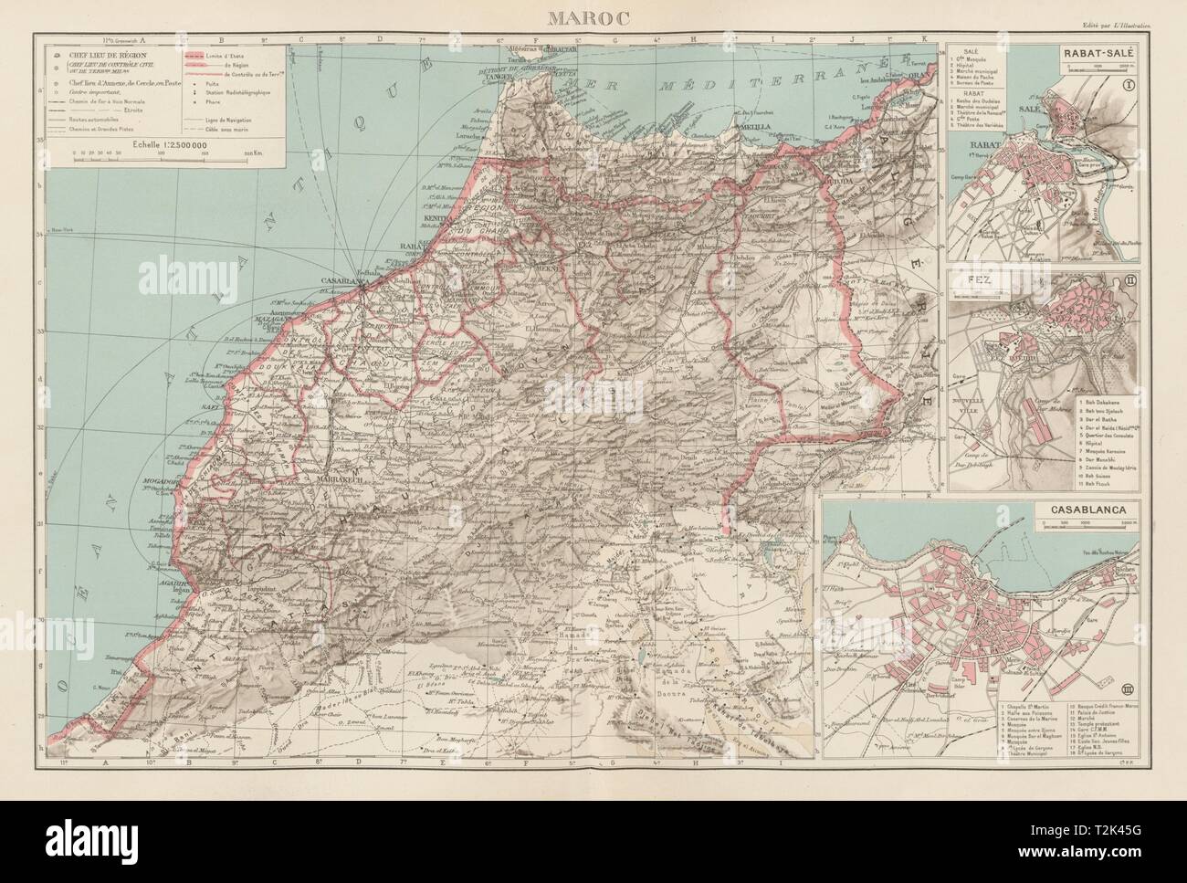 Morocco map hi-res stock photography and images - Alamy
