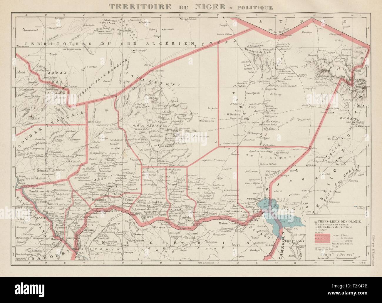 TERRITOIRE DU NIGER. French West Africa. Afrique Occidentale Française ...
