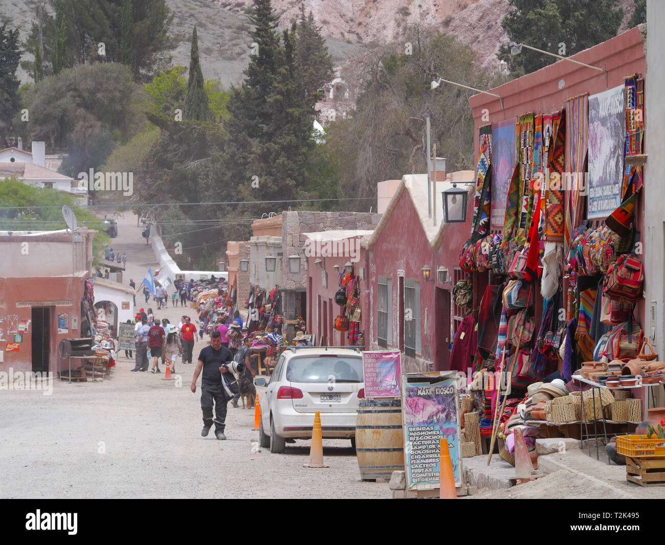 PURMAMARCA, AR - CIRCA OCT, 2018 - The colorful streets of Purmamarca ...