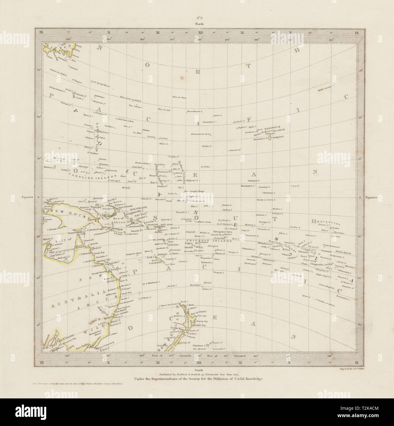 AUSTRALASIA, POLYNESIA & PACIFIC OCEAN on Gnomonic Projection. SDUK ...
