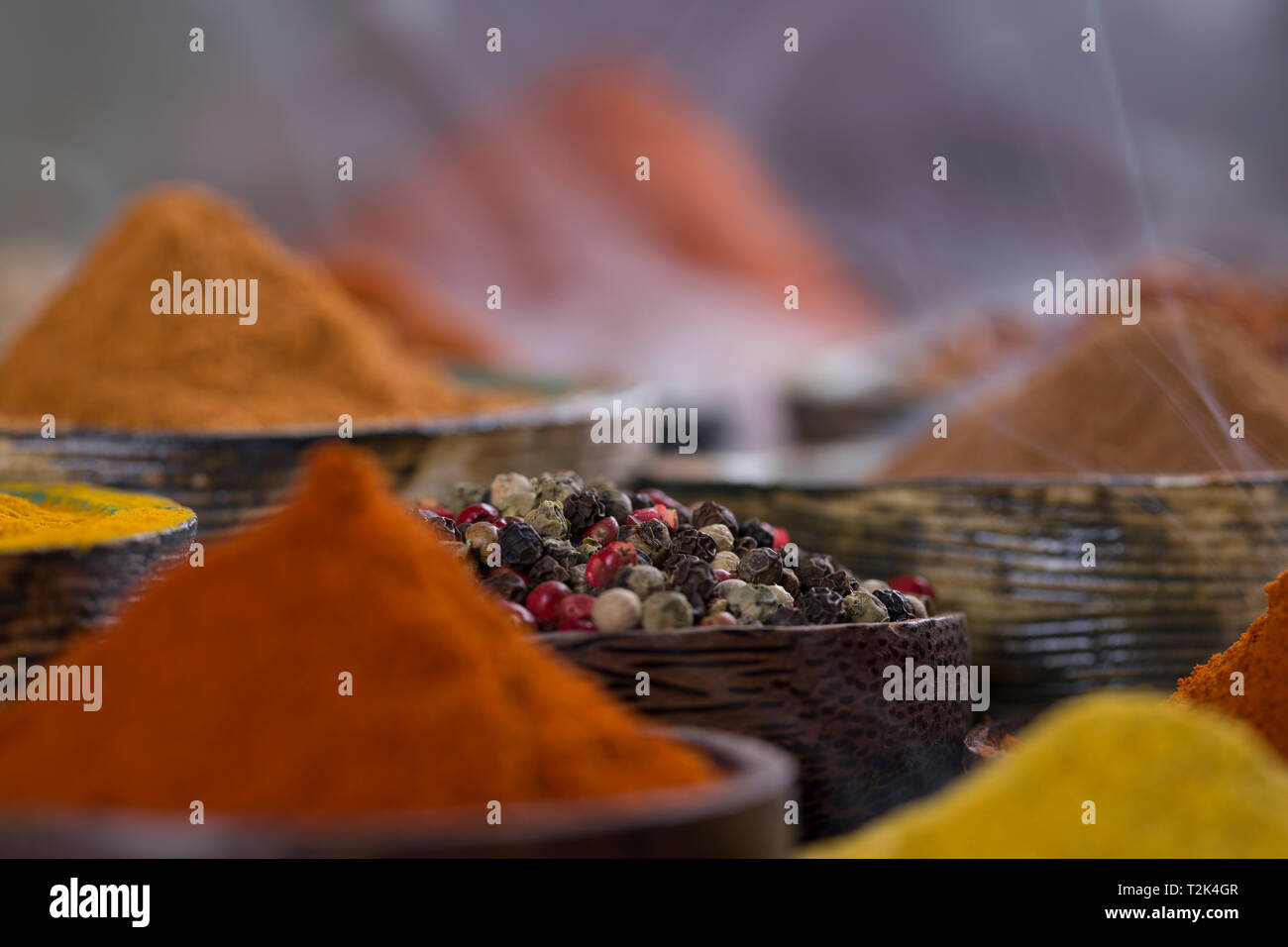 Smoke background , Spice Still Life Stock Photo - Alamy