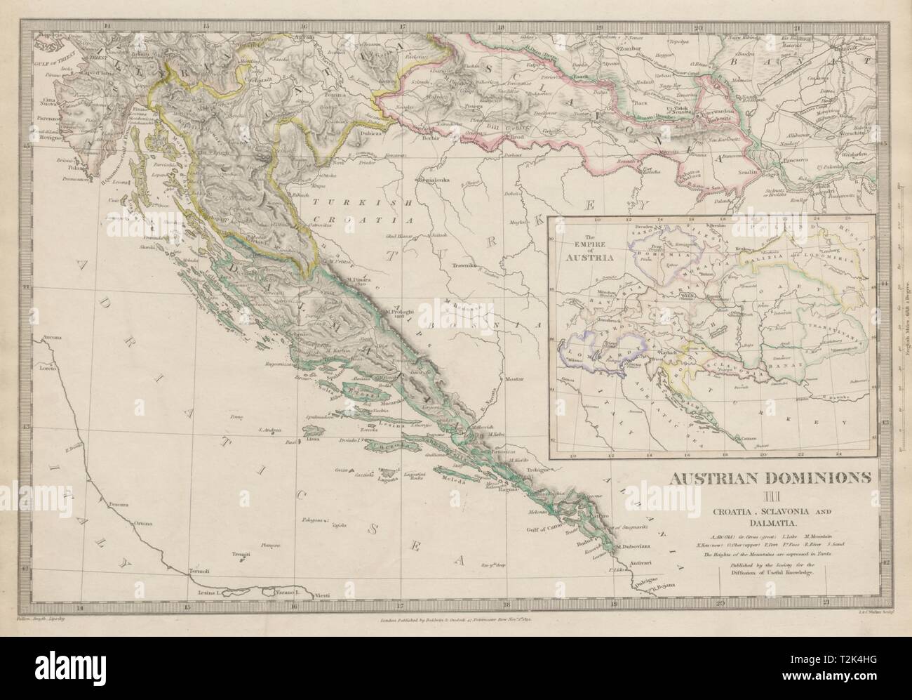 Maps of croatia hi-res stock photography and images - Alamy