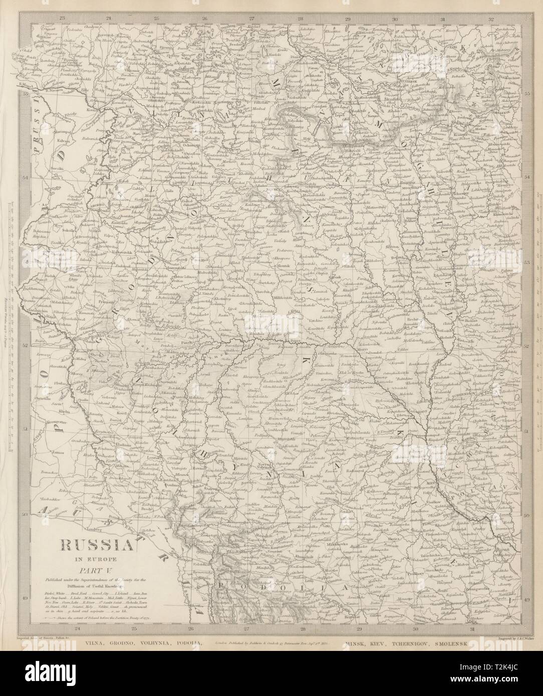 EASTERN EUROPE.Vilna Grodno Volhynia Podoiva Minsk Kiev Smolensk SDUK ...