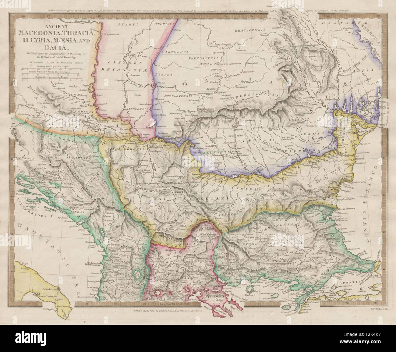 BALKANS ANCIENT. Macedonia, Thracia, Illyria, Moesia & Dacia. SDUK 1844 ...