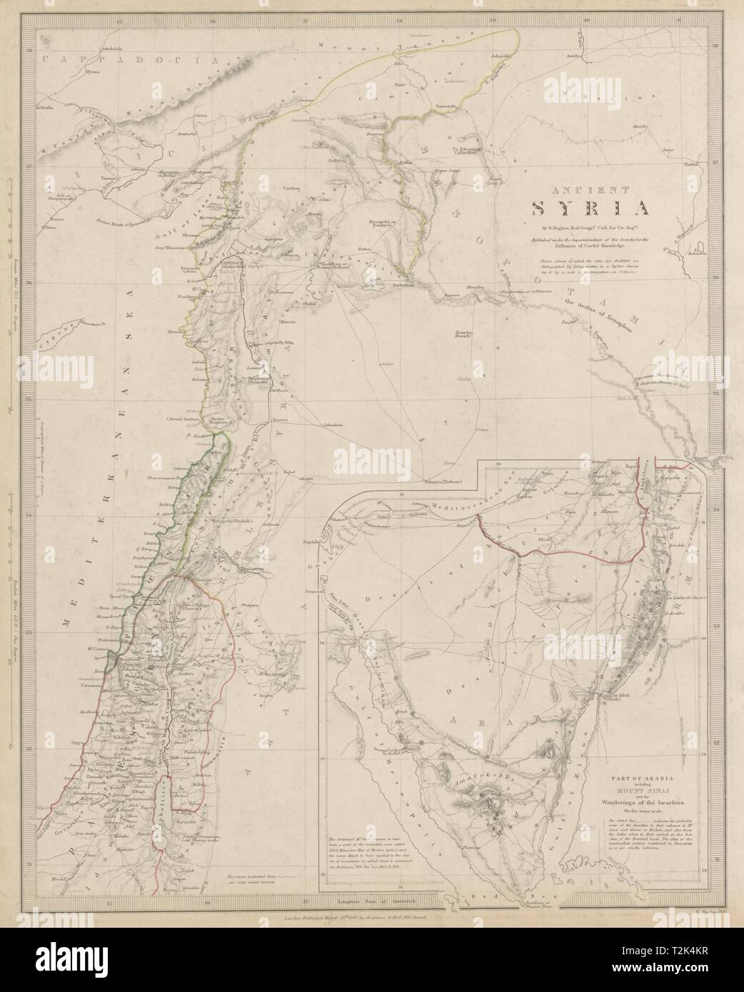 ANCIENT SYRIA Levant Lebanon Palestine. Sinai Israelite wanderings SDUK ...