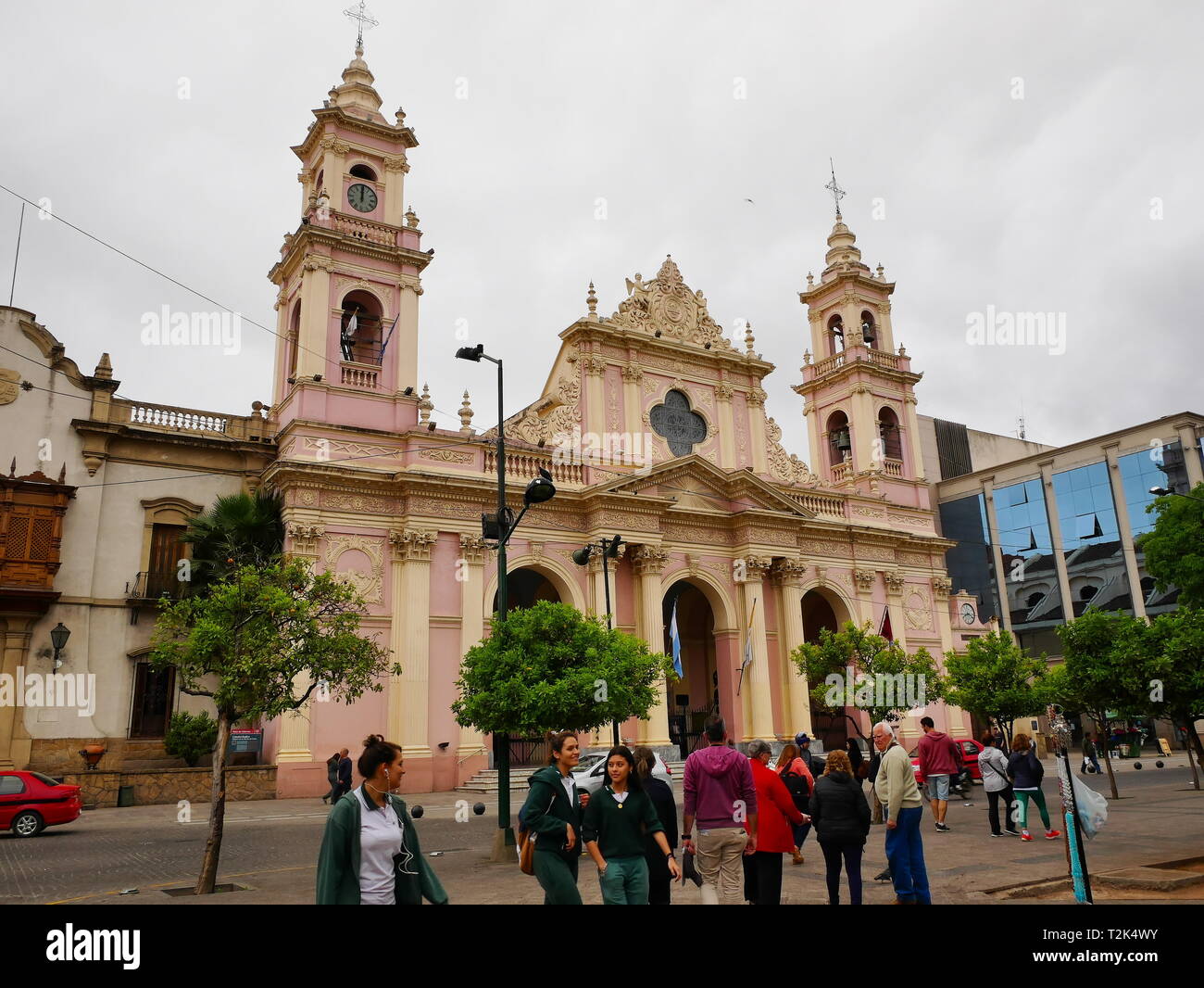 SALTA,AR - CIRCA OCT 2018 - Catedral in the center of Salta, Argentina ...