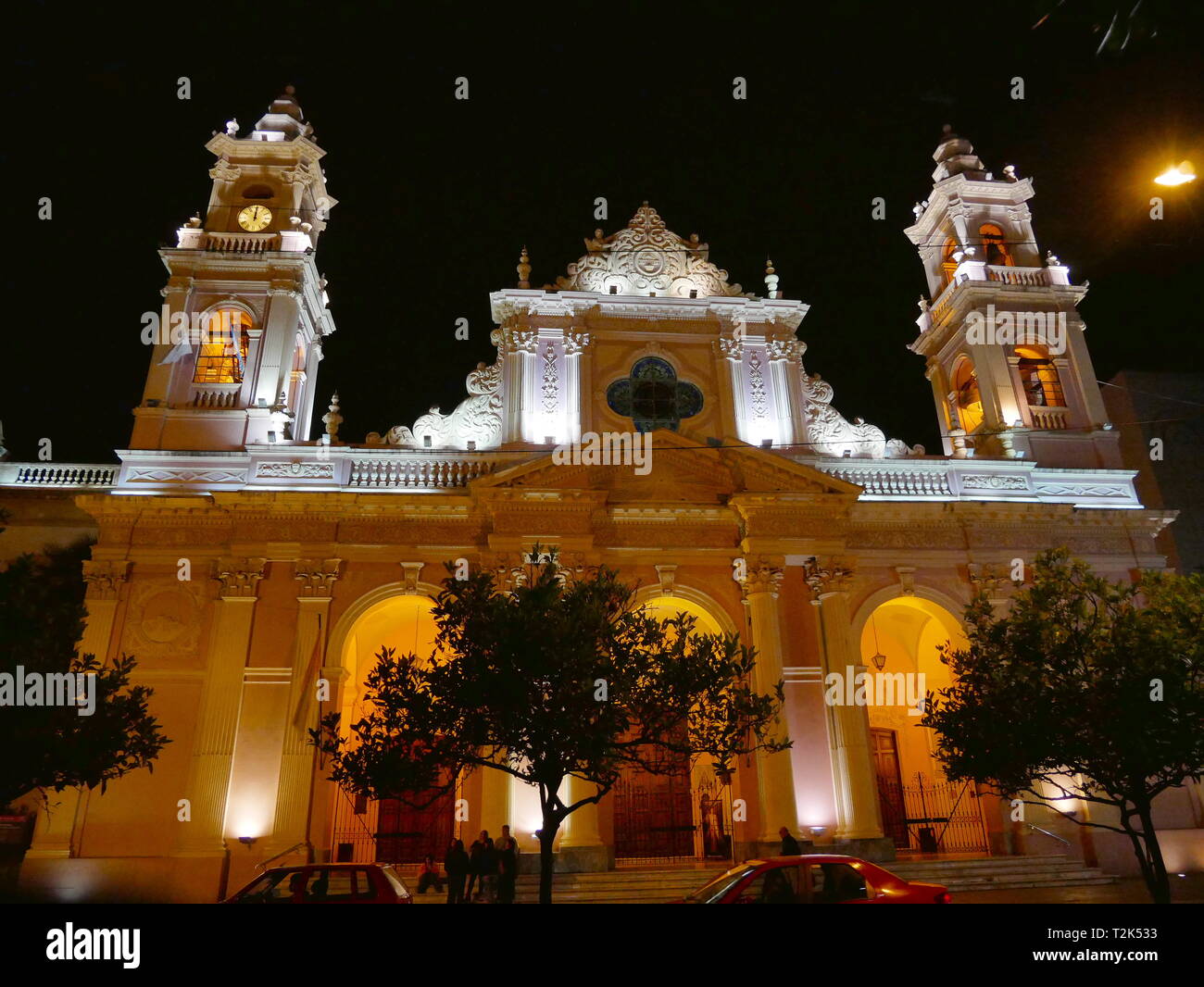 SALTA,AR - CIRCA OCT 2018 - Catedral in the center of Salta, Argentina ...