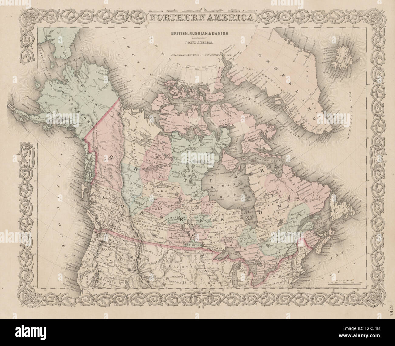 British north america map 19th century hi-res stock photography and ...