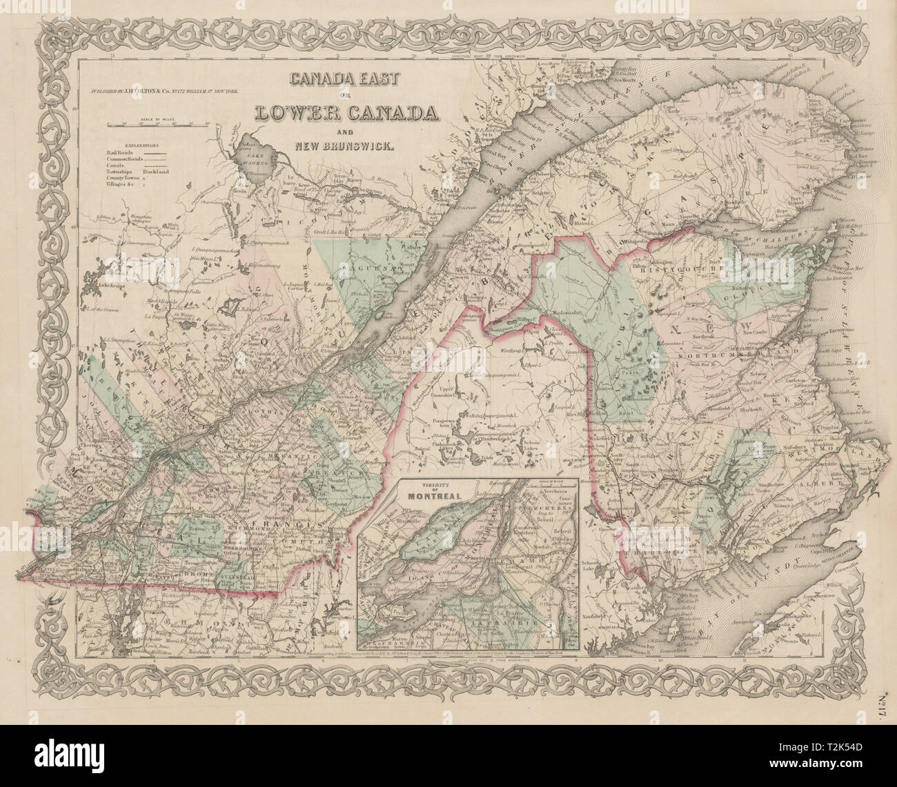 Colton map canada hi-res stock photography and images - Alamy