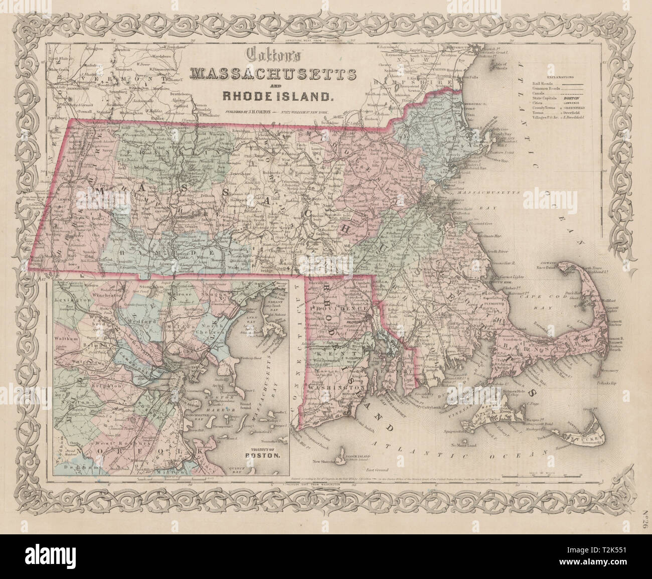 Us state rhode island map hi-res stock photography and images - Alamy