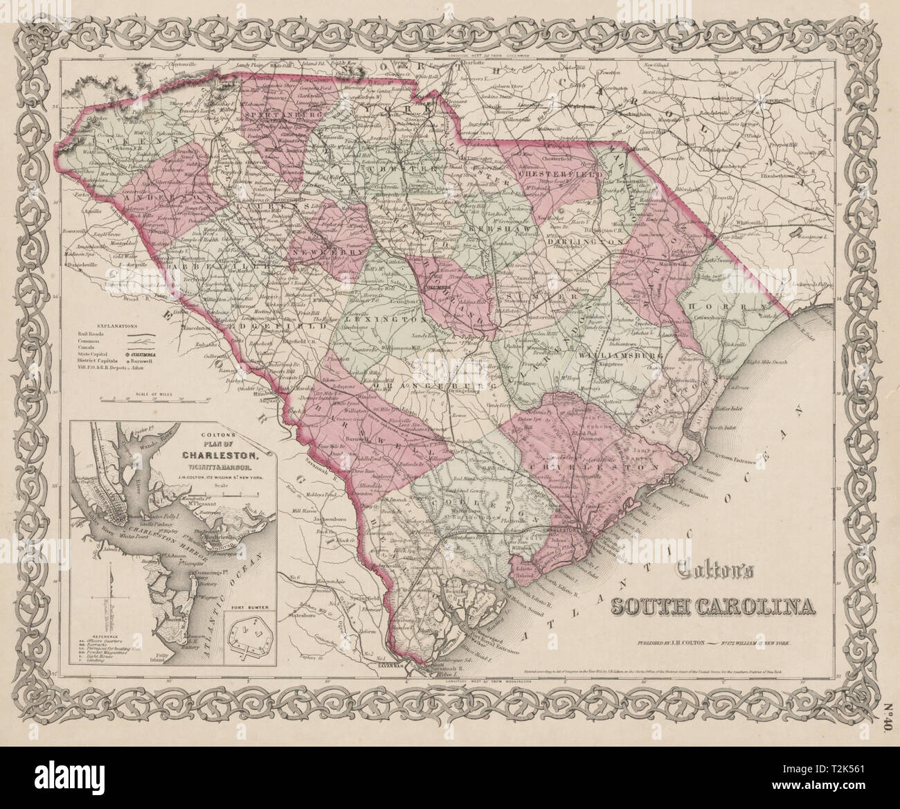 Colton Map Of South Carolina High Resolution Stock Photography and ...