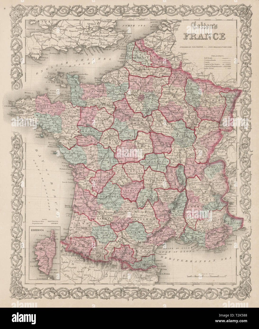 Map of france in provinces hi-res stock photography and images - Alamy