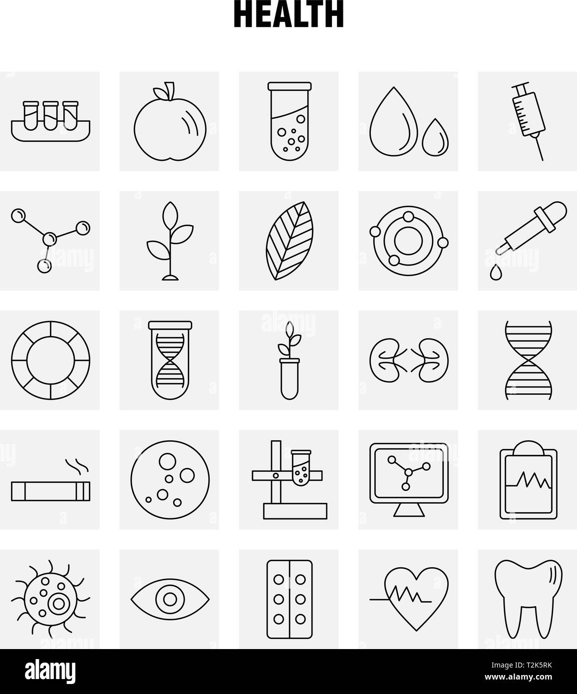 Biology Pictogram Stock Vector Images - Alamy