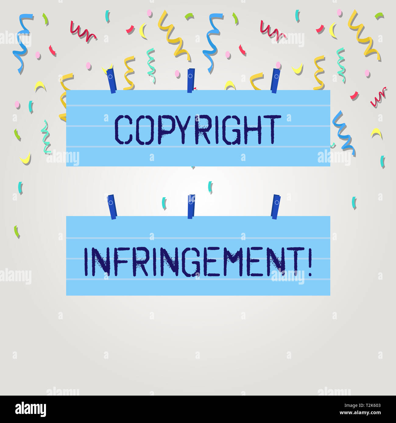 Text sign showing Copyright Infringement. Business photo text use of ...