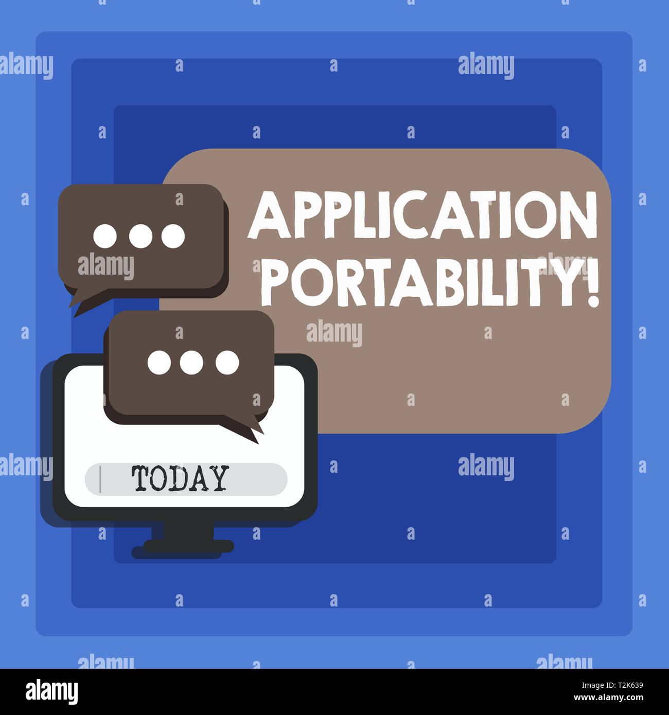 Handwriting text writing Application Portability. Conceptual photo ...