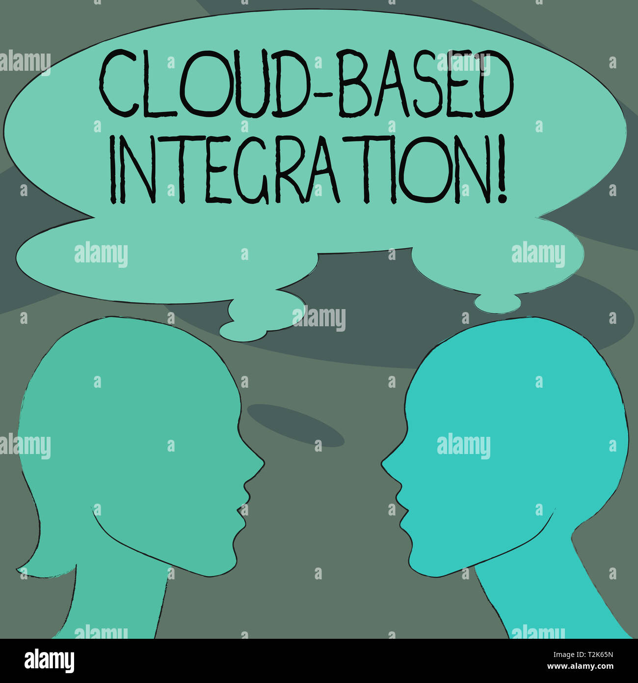 Handwriting Text Cloud Based Integration Conceptual Photo Tools And