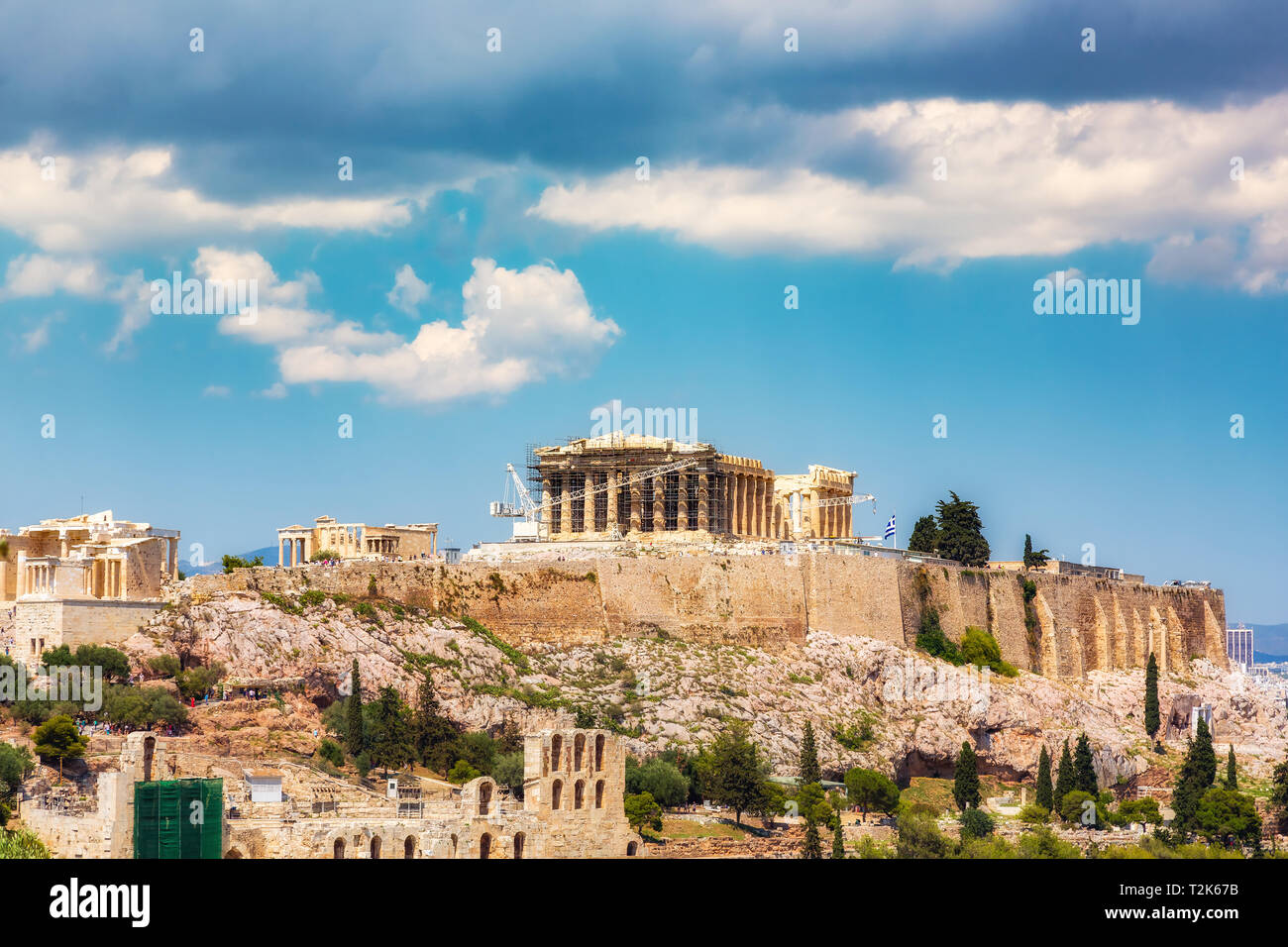Parthenon, Acropolis of Athens, Greece at summer day Stock Photo - Alamy