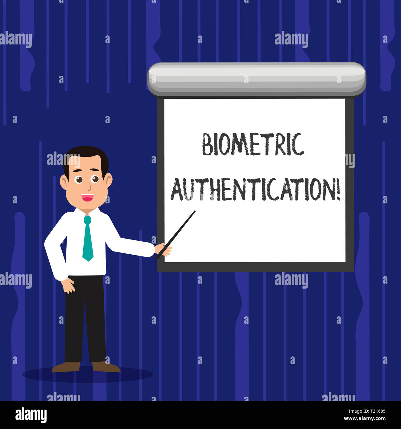 Text sign showing Biometric Authentication. Business photo text ...