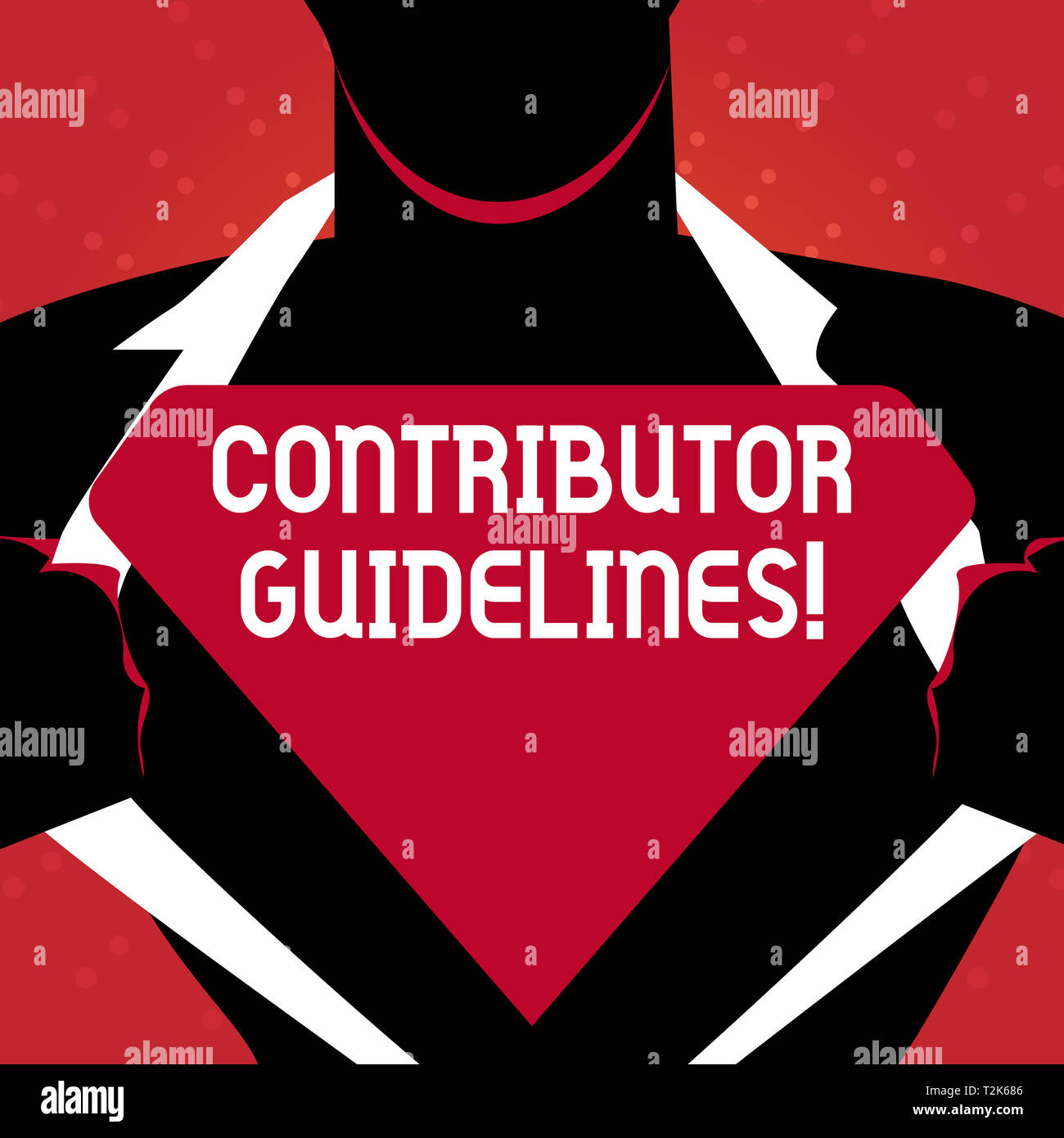 Writing note showing Contributor Guidelines. Business concept for ...