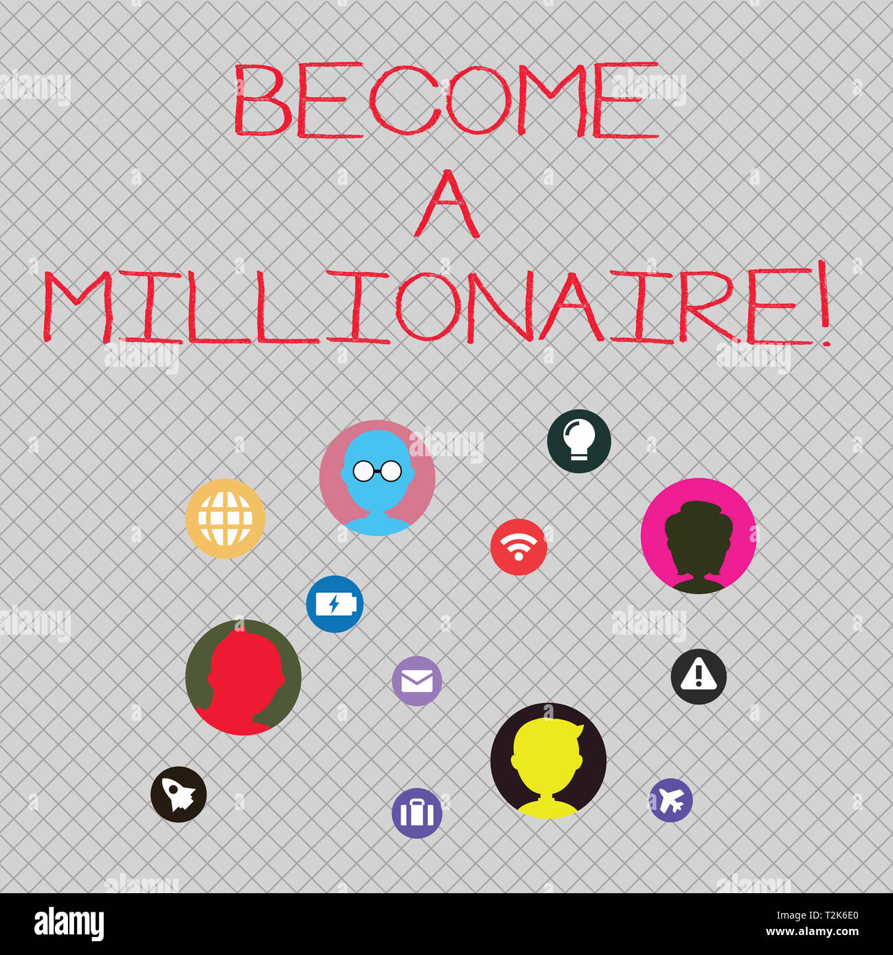 Conceptual hand writing showing Become A Millionaire. Concept meaning ...