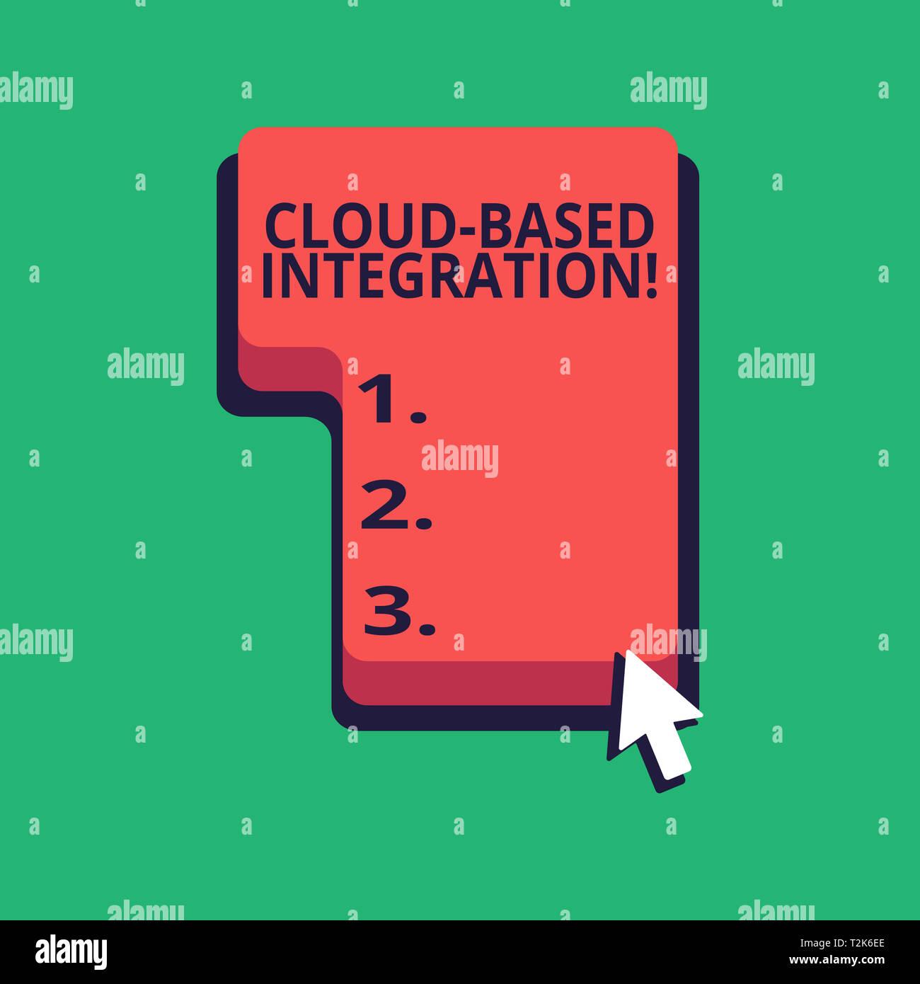 Cloud based integration text hi-res stock photography and images - Alamy