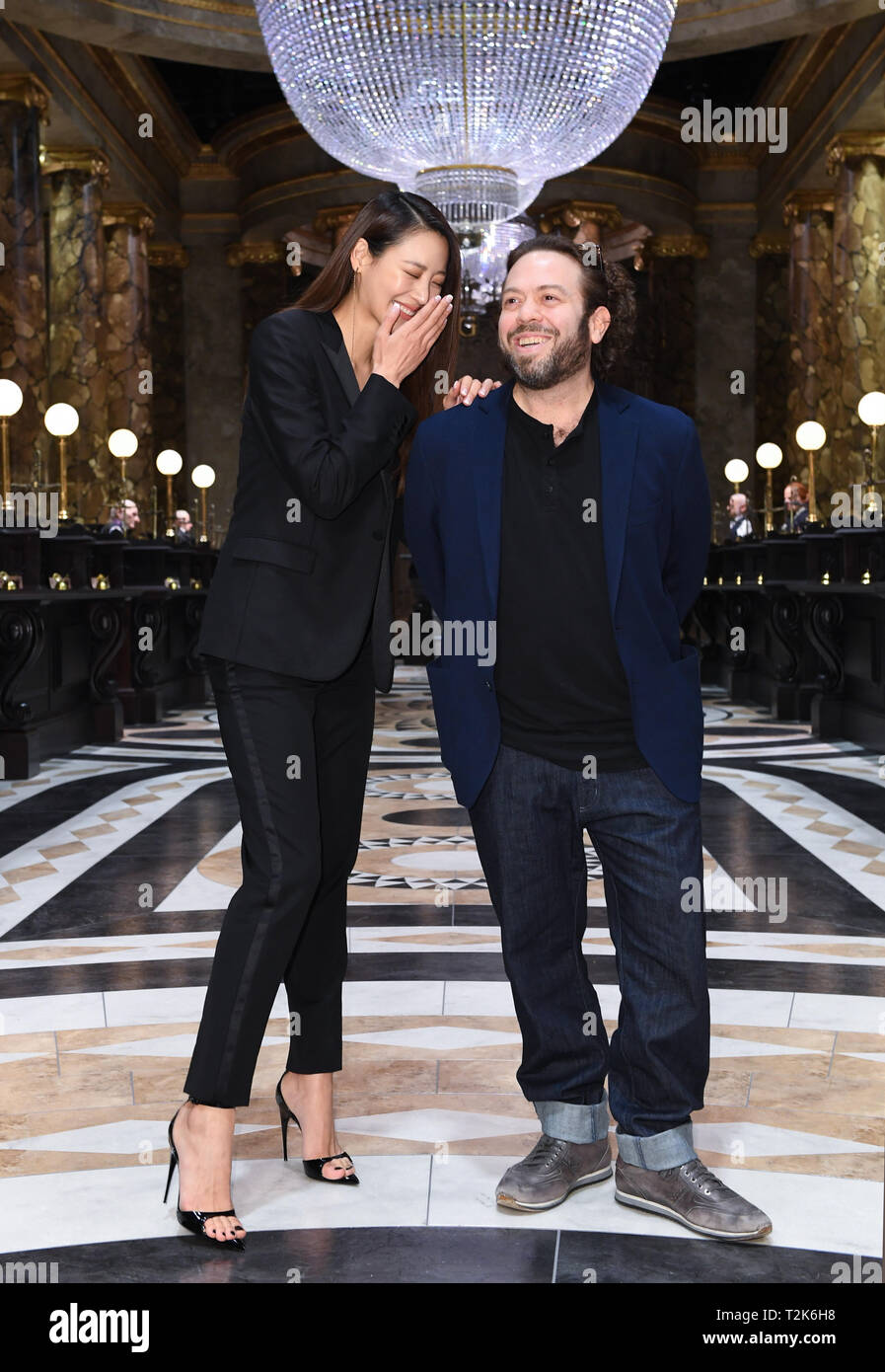 EDITORIAL USE ONLY Claudia Kim and Daniel Fogler attends the exclusive ...
