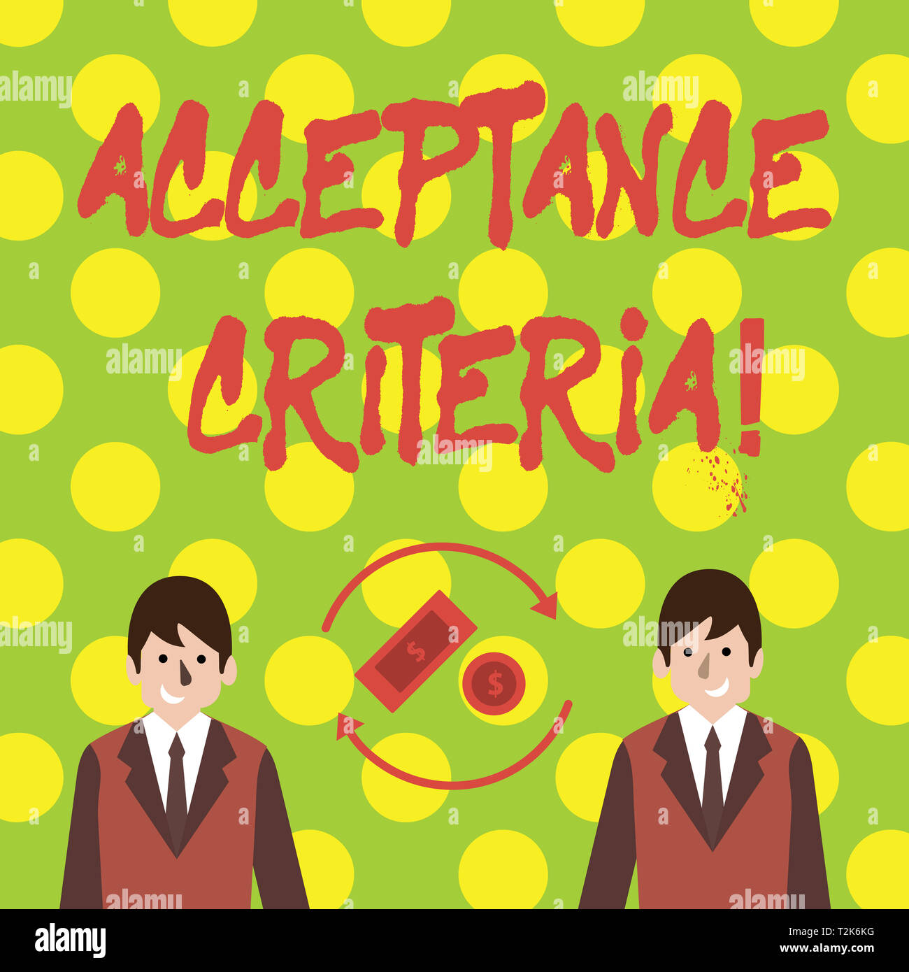 Conceptual hand writing showing Acceptance Criteria. Concept meaning ...