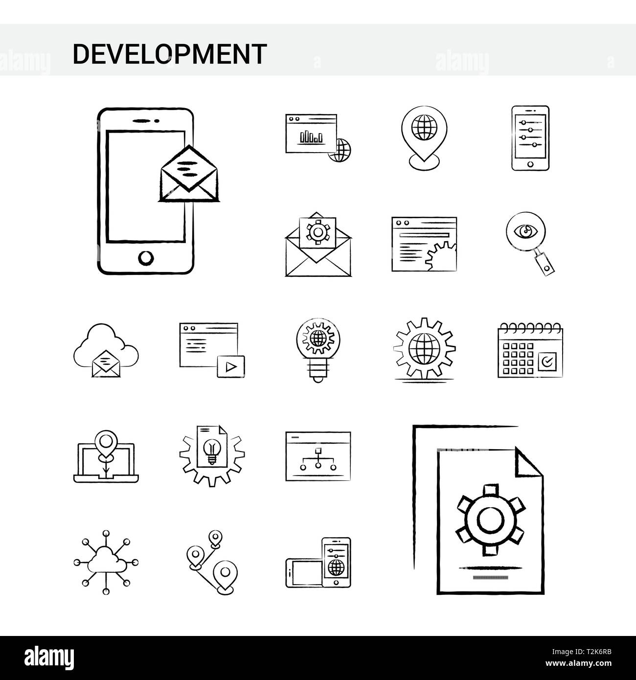 Marketing digital laptop target gear hi-res stock photography and ...