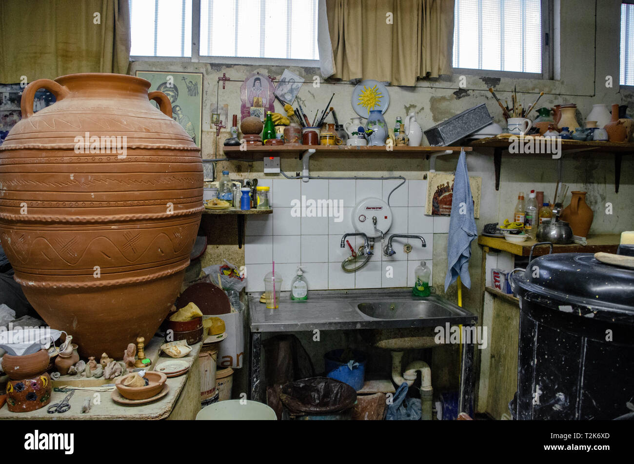 Local crafts workshop in Larnaca Stock Photo - Alamy