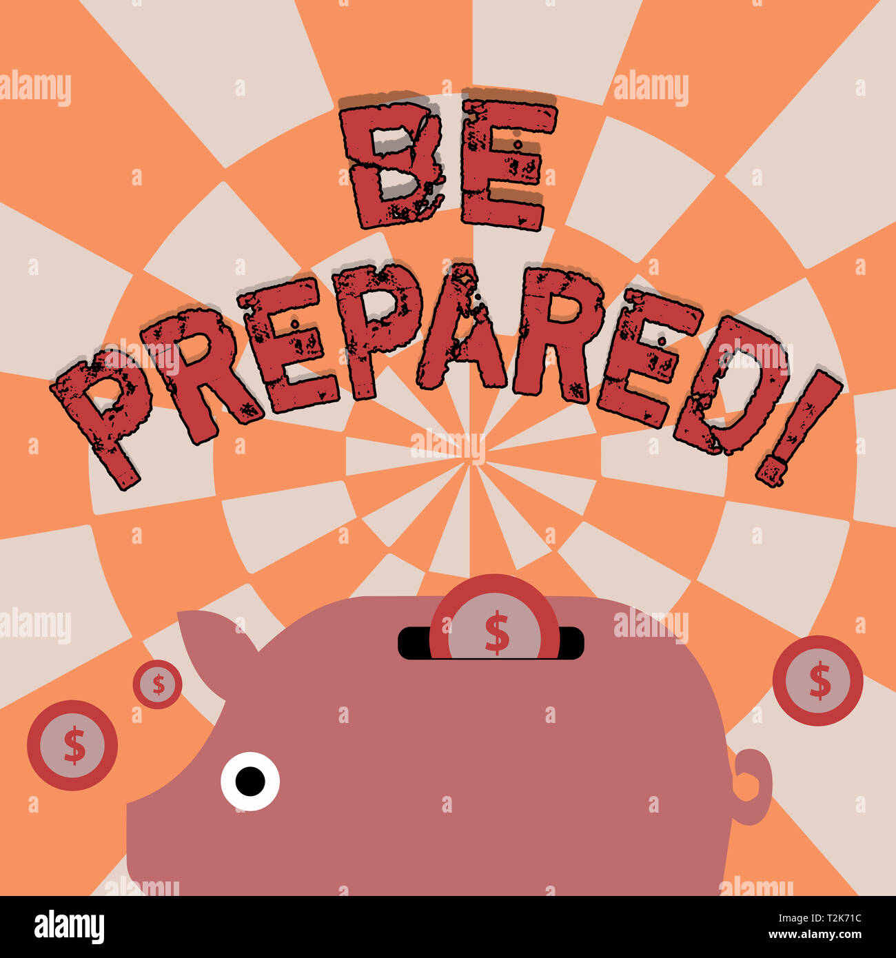 Text sign showing Be Prepared. Business photo showcasing always be ...