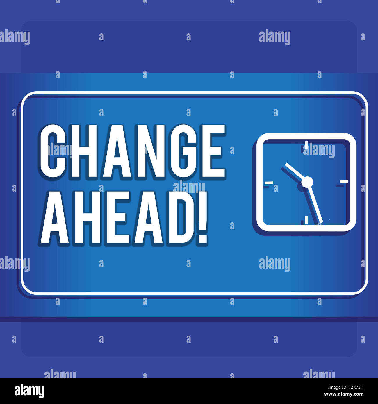 Writing note showing Change Ahead. Business concept for act or process ...