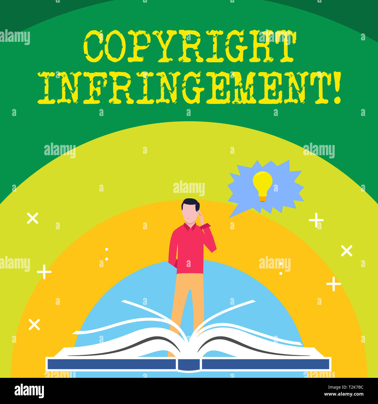 Handwriting text writing Copyright Infringement. Conceptual photo use ...