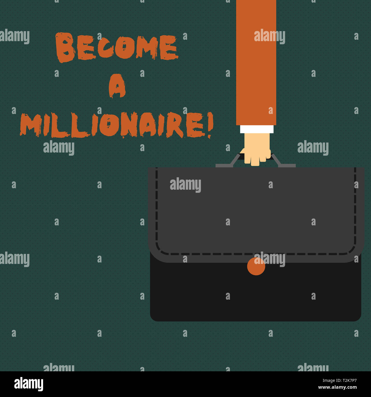 Writing note showing Become A Millionaire. Business concept for ...