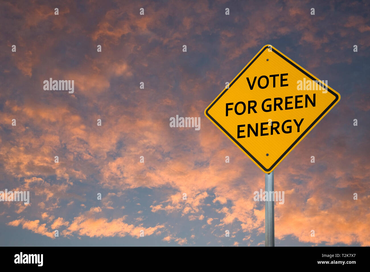 Environmental Sign Posts Stock Photo - Alamy