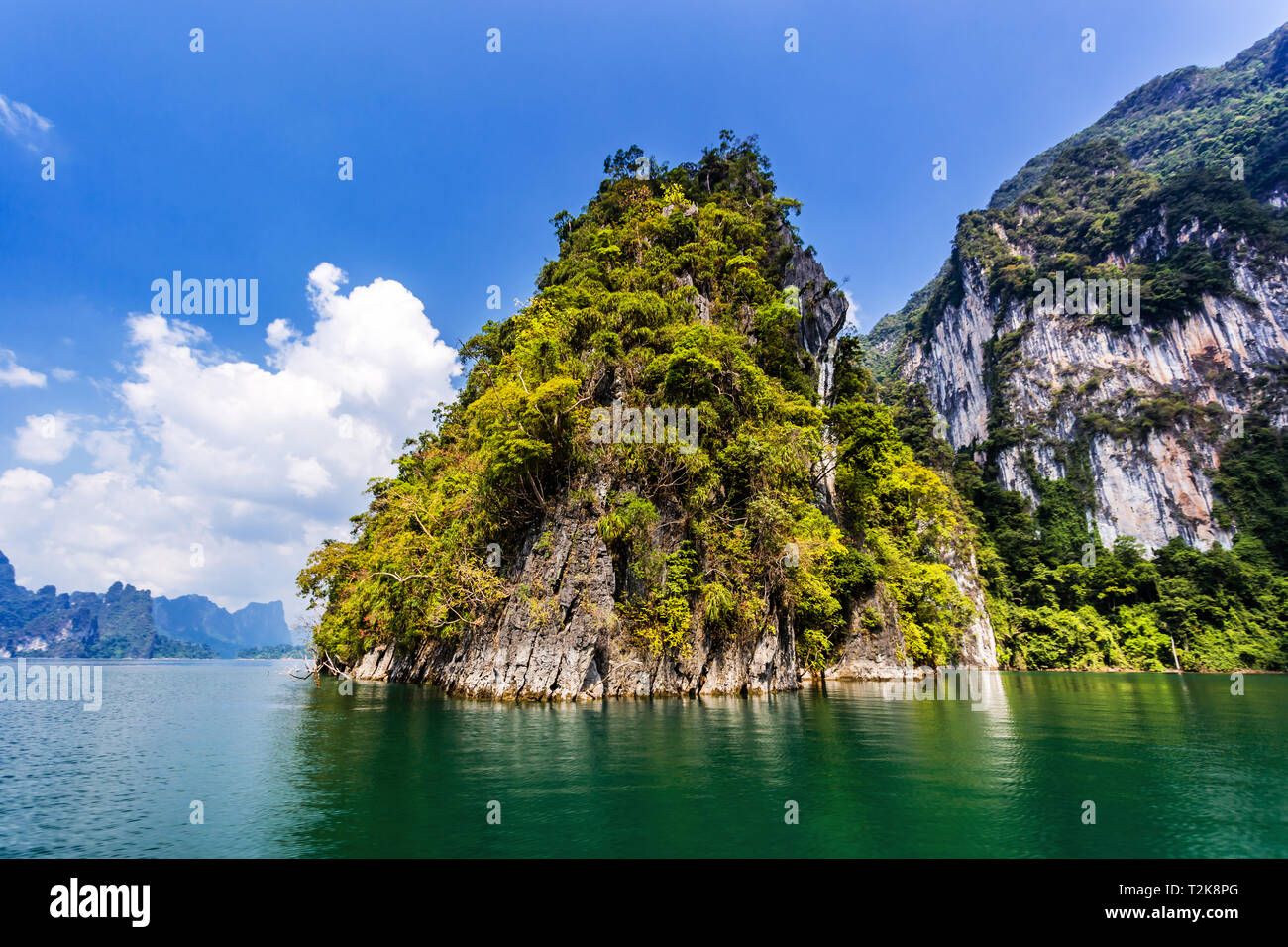 Khao Sok National Park, Cheow Lan Lake, Surat Thani, Thailand at sunny ...