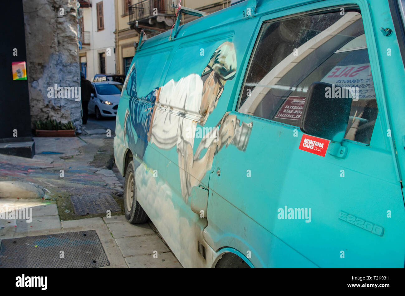 Street art in Larnaca, Cyprus. February 2019 Stock Photo - Alamy
