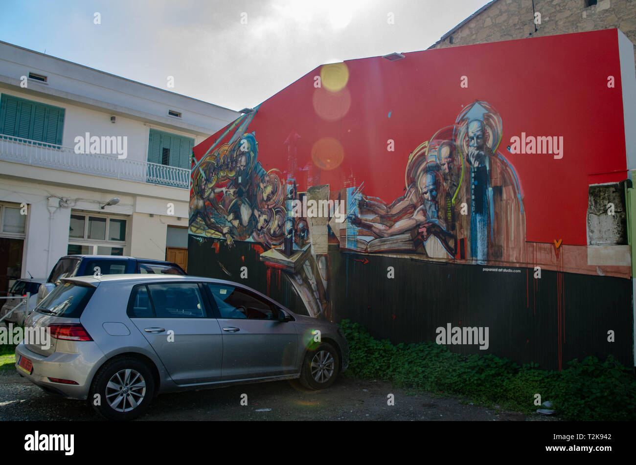 Street art in Larnaca, Cyprus. February 2019 Stock Photo - Alamy