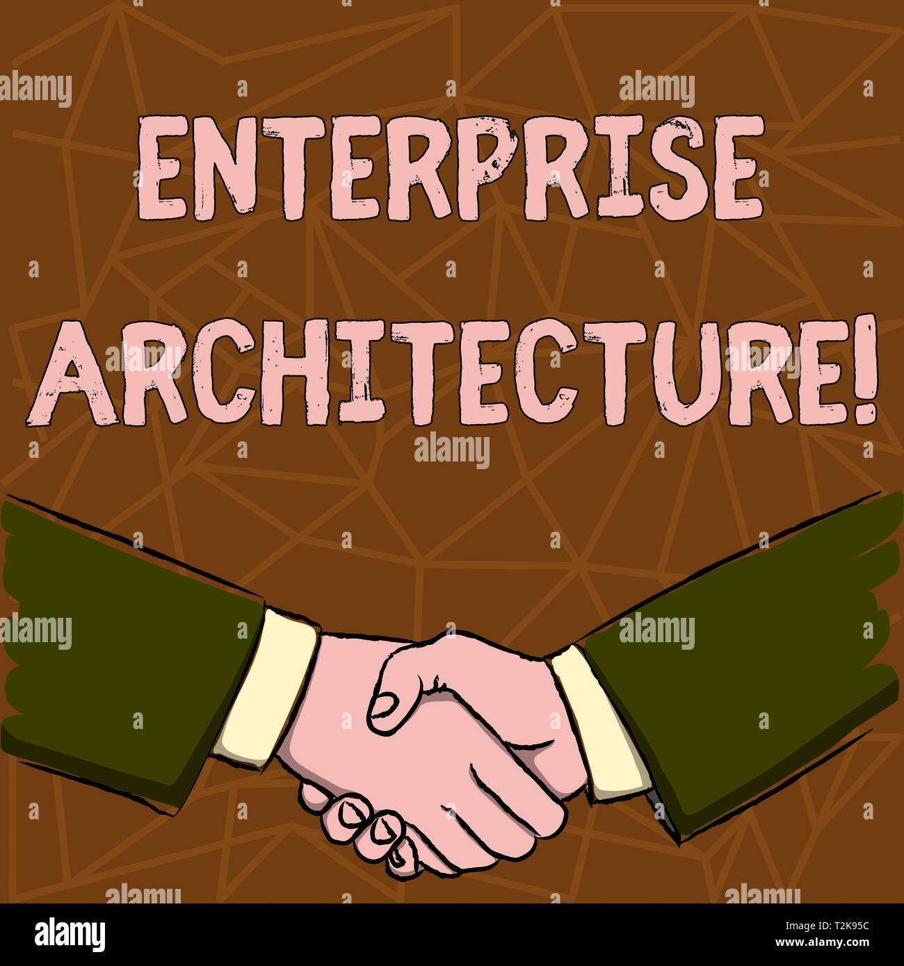 Text sign showing Enterprise Architecture. Business photo text practice ...