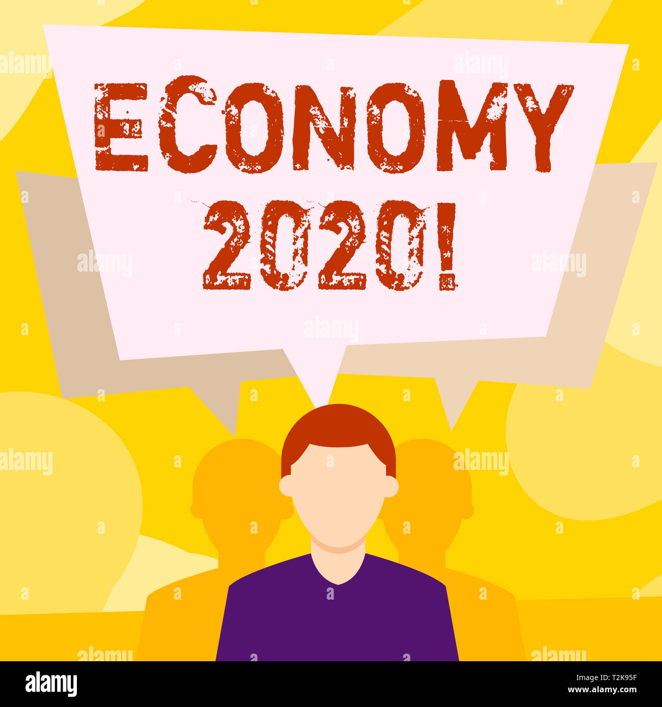Conceptual hand writing showing Economy 2020. Concept meaning state of ...
