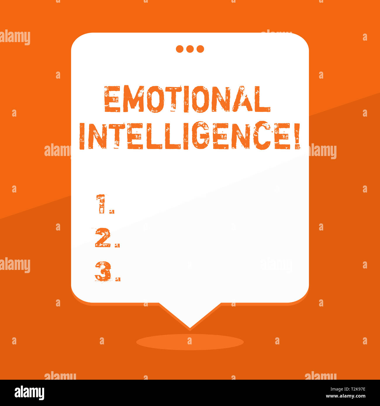 Handwriting text writing Emotional Intelligence. Conceptual photo ...