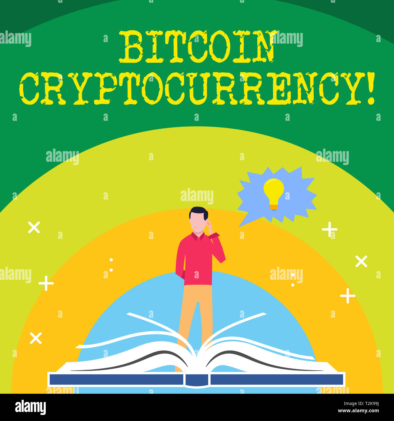 Handwriting text writing Bitcoin Cryptocurrency. Conceptual photo ...