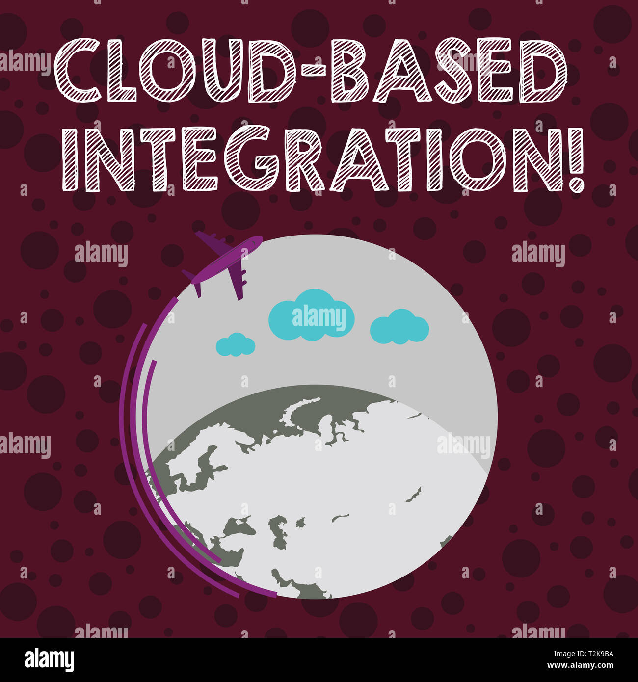 Conceptual hand writing showing Cloud Based Integration. Concept ...