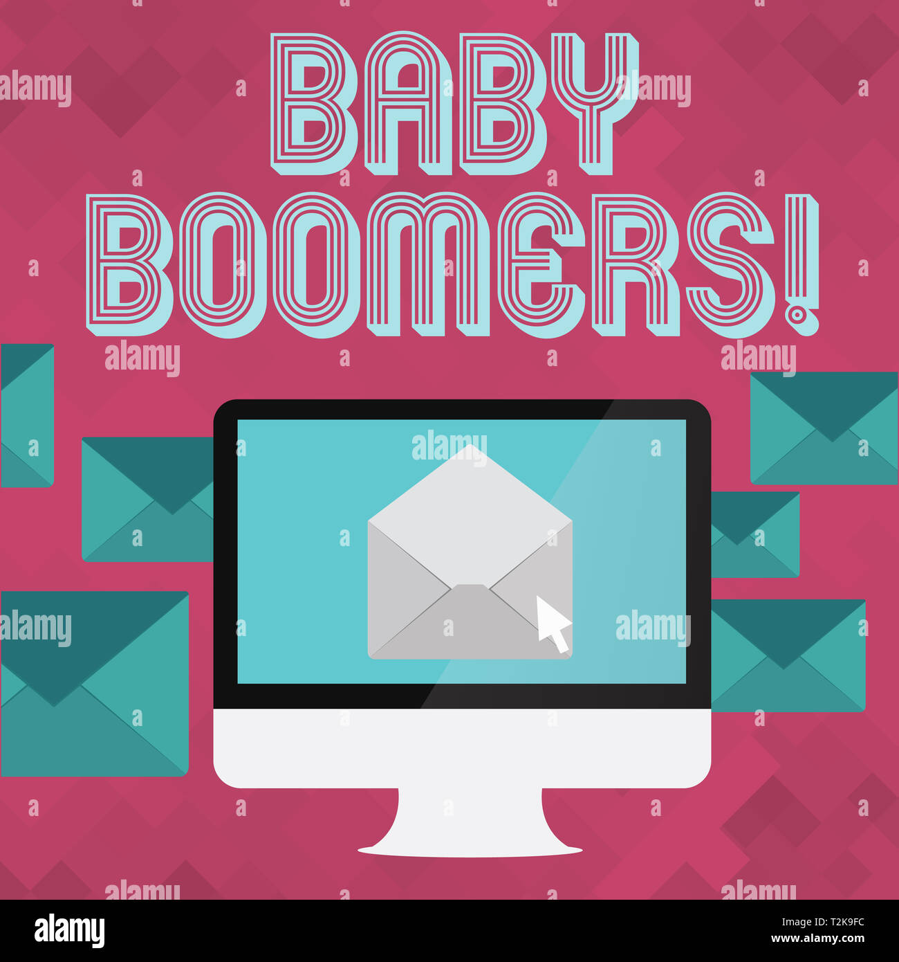 Writing note showing Baby Boomers. Business concept for demonstrating ...