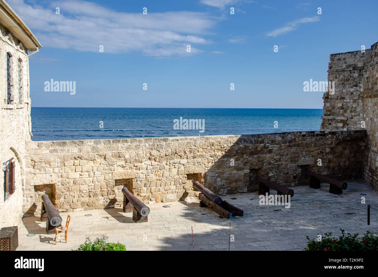 Larnaca medieval castle. Larnaca, Cyprus. February 2019 Stock Photo - Alamy