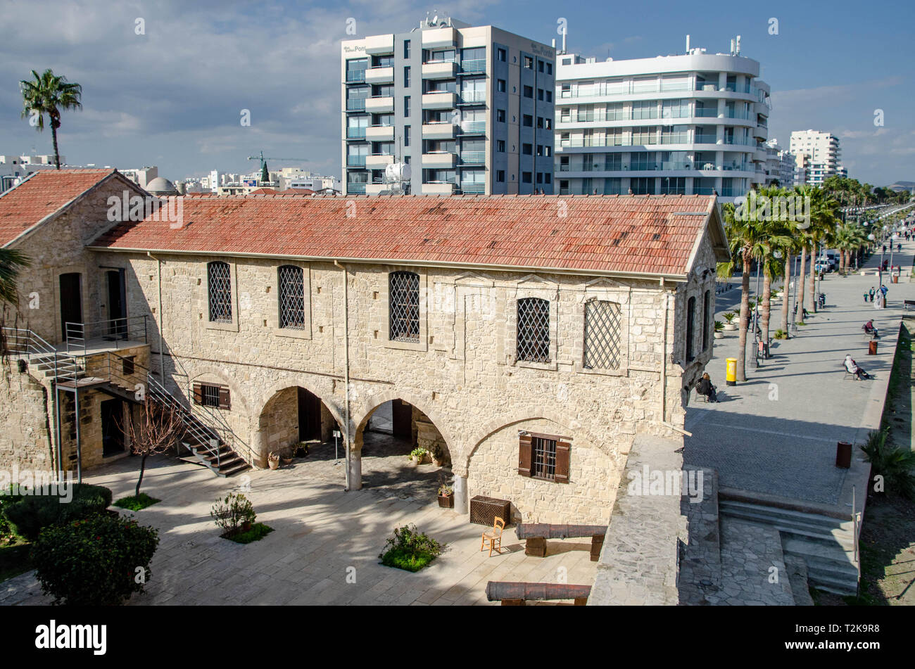 Larnaca medieval castle Stock Photo - Alamy