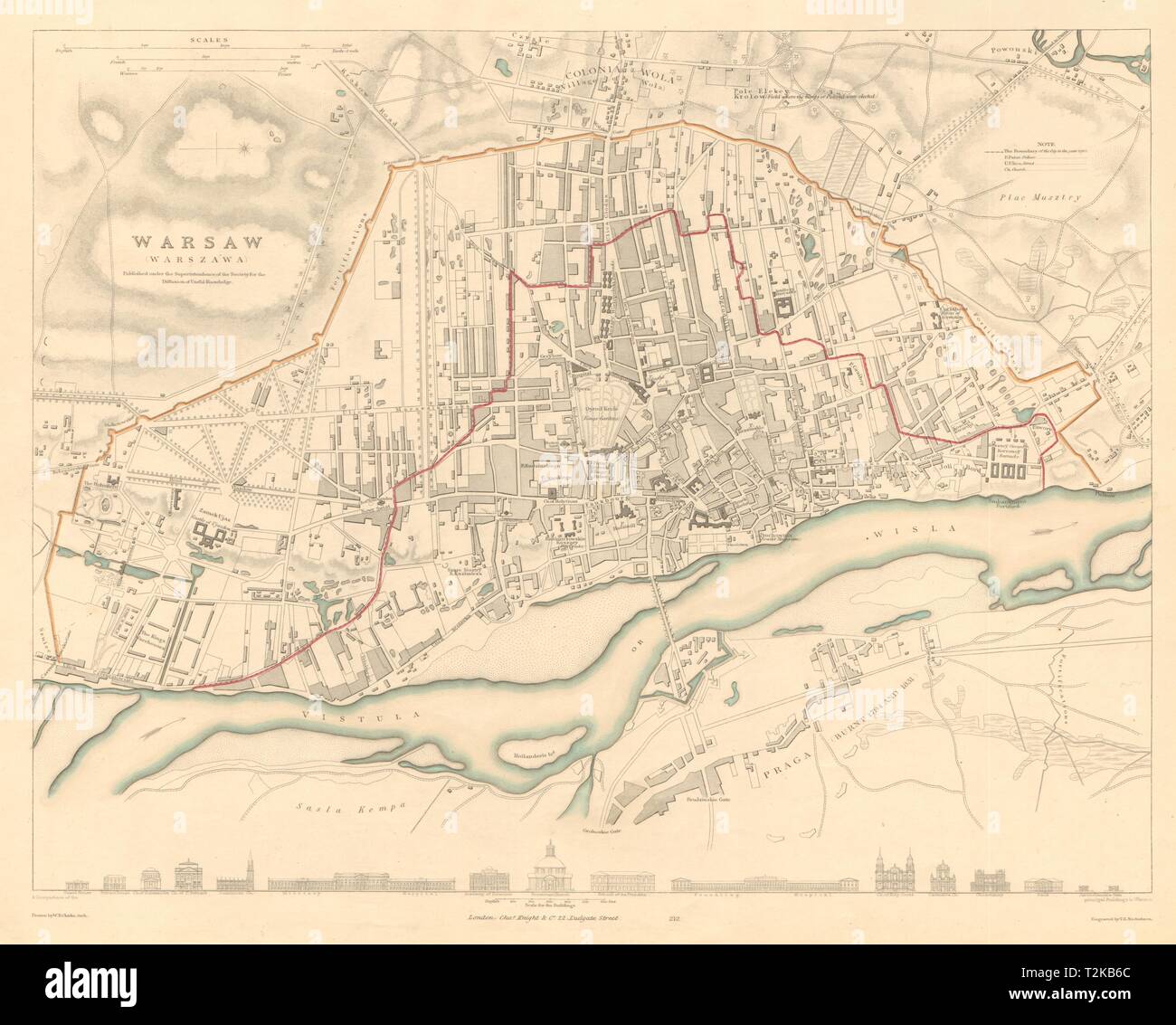 Warsaw map hi-res stock photography and images - Alamy