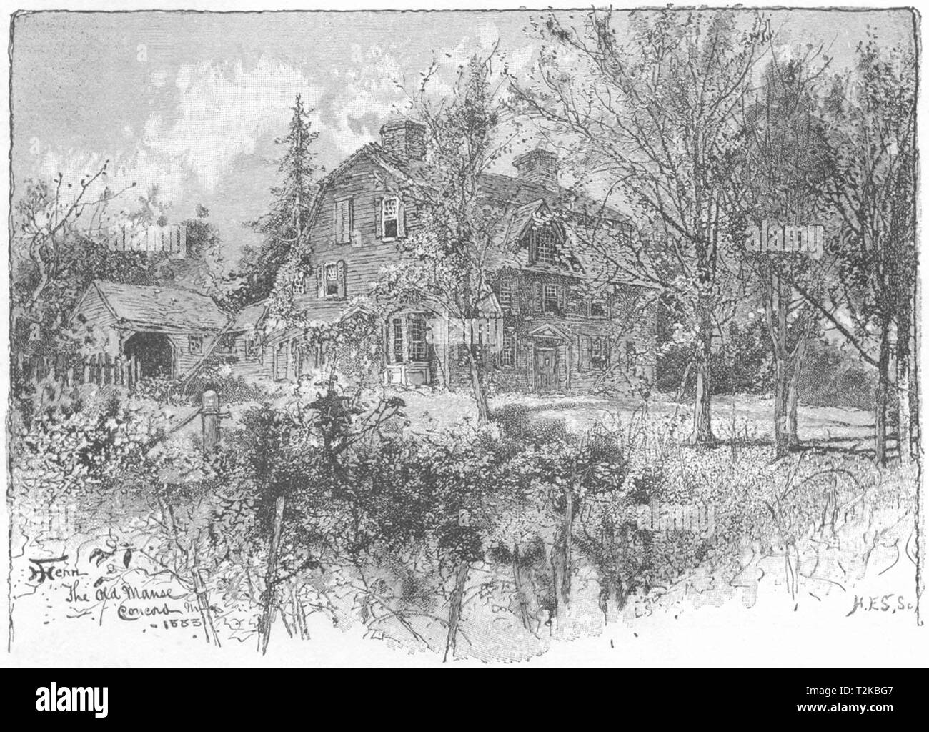 The old manse massachusetts hi-res stock photography and images - Alamy