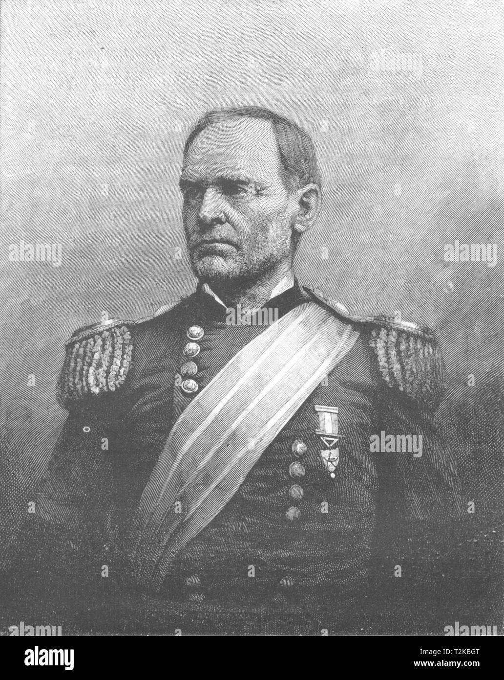 WASHINGTON DC. General Sherman 1891 old antique vintage print picture ...