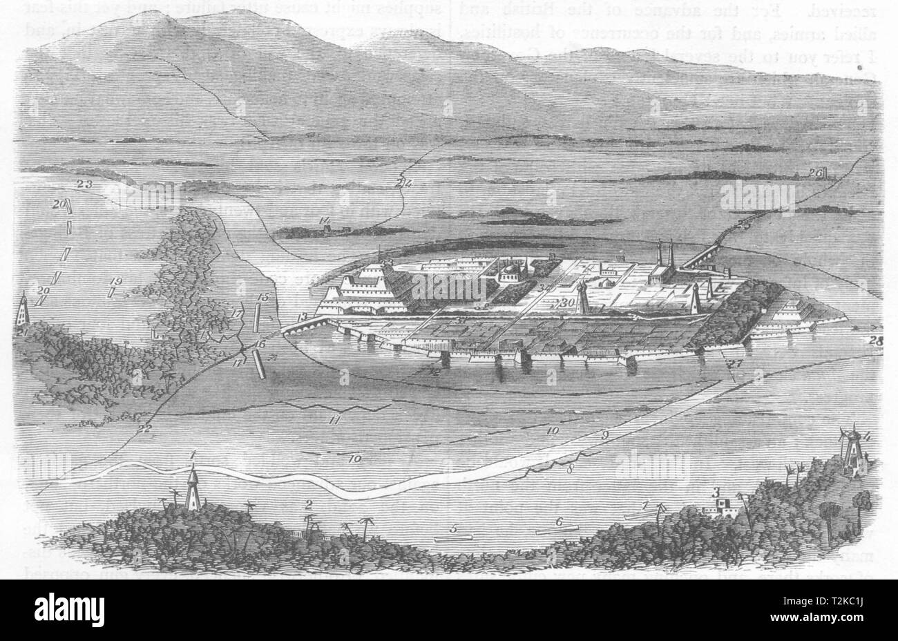 SRIRANGAPATNA. indicating severally British positions 1792 1799 c1880 ...