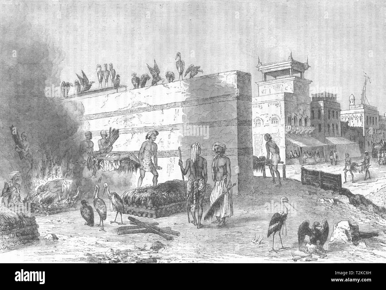 Hindu funeral rites Black and White Stock Photos & Images - Alamy